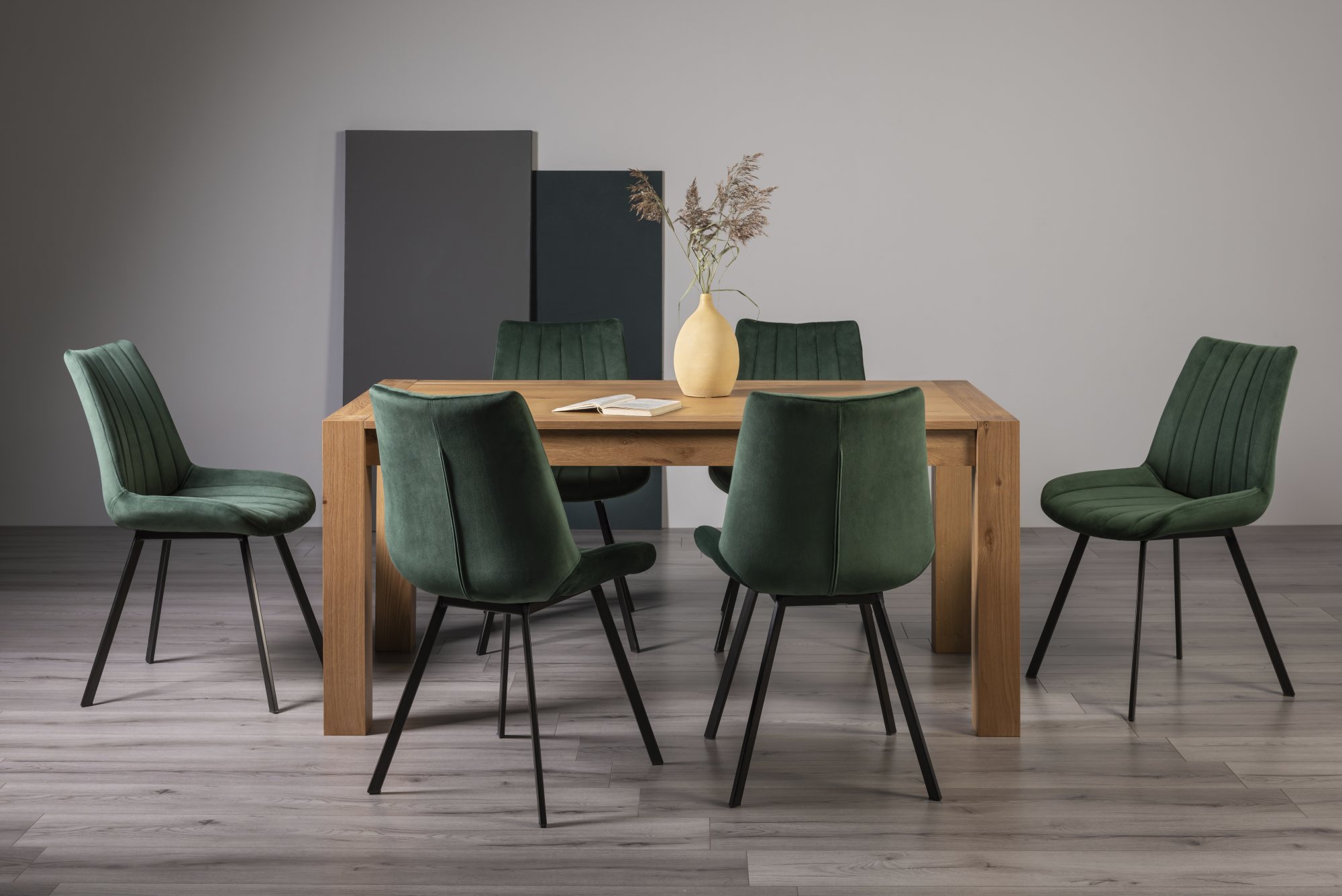 Turin Light Oak & Fontana Medium Dining Set | Stylish - Bentley Designs ...