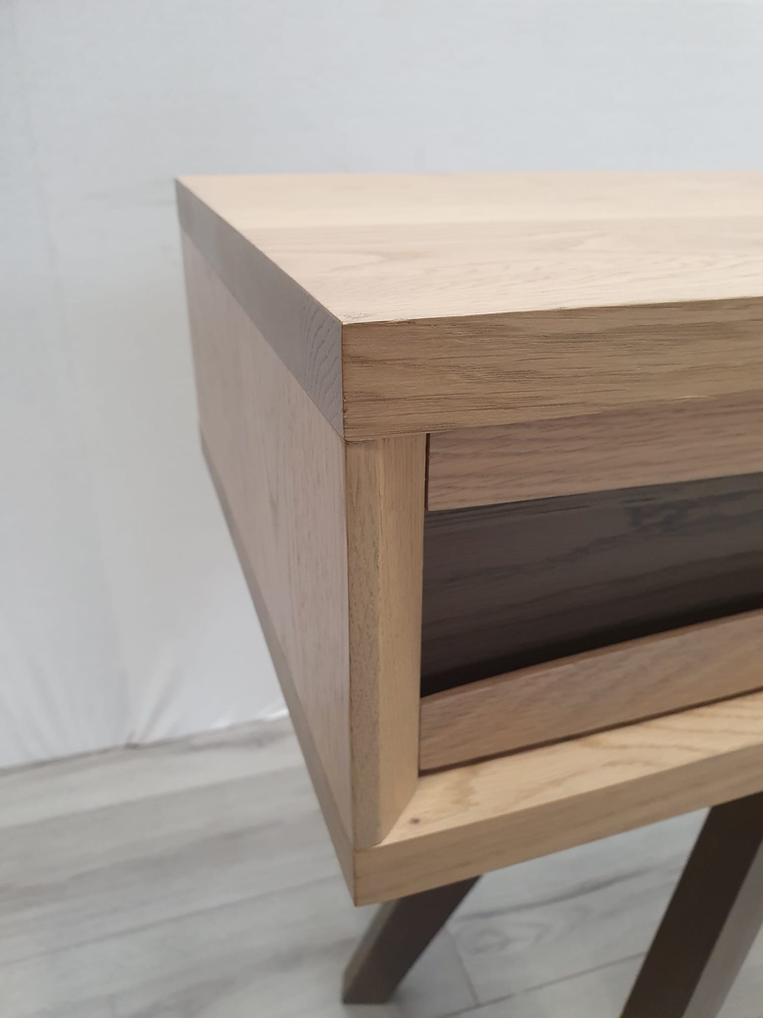 Cadell Aged Oak Console Table With Drawers | Living Room - Bentley ...
