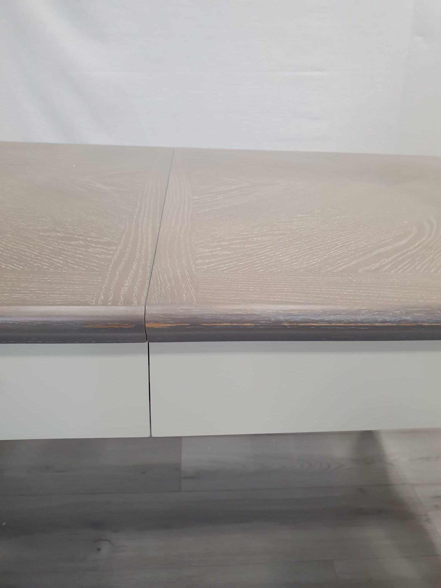 Montreux Grey Washed Oak & Soft Grey Table | 4-6 Seater - Bentley ...