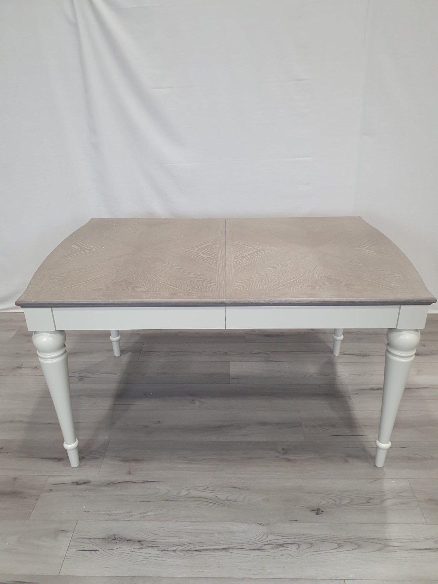 Montreux Grey Washed Oak & Soft Grey Table | 4-6 Seater - Bentley ...