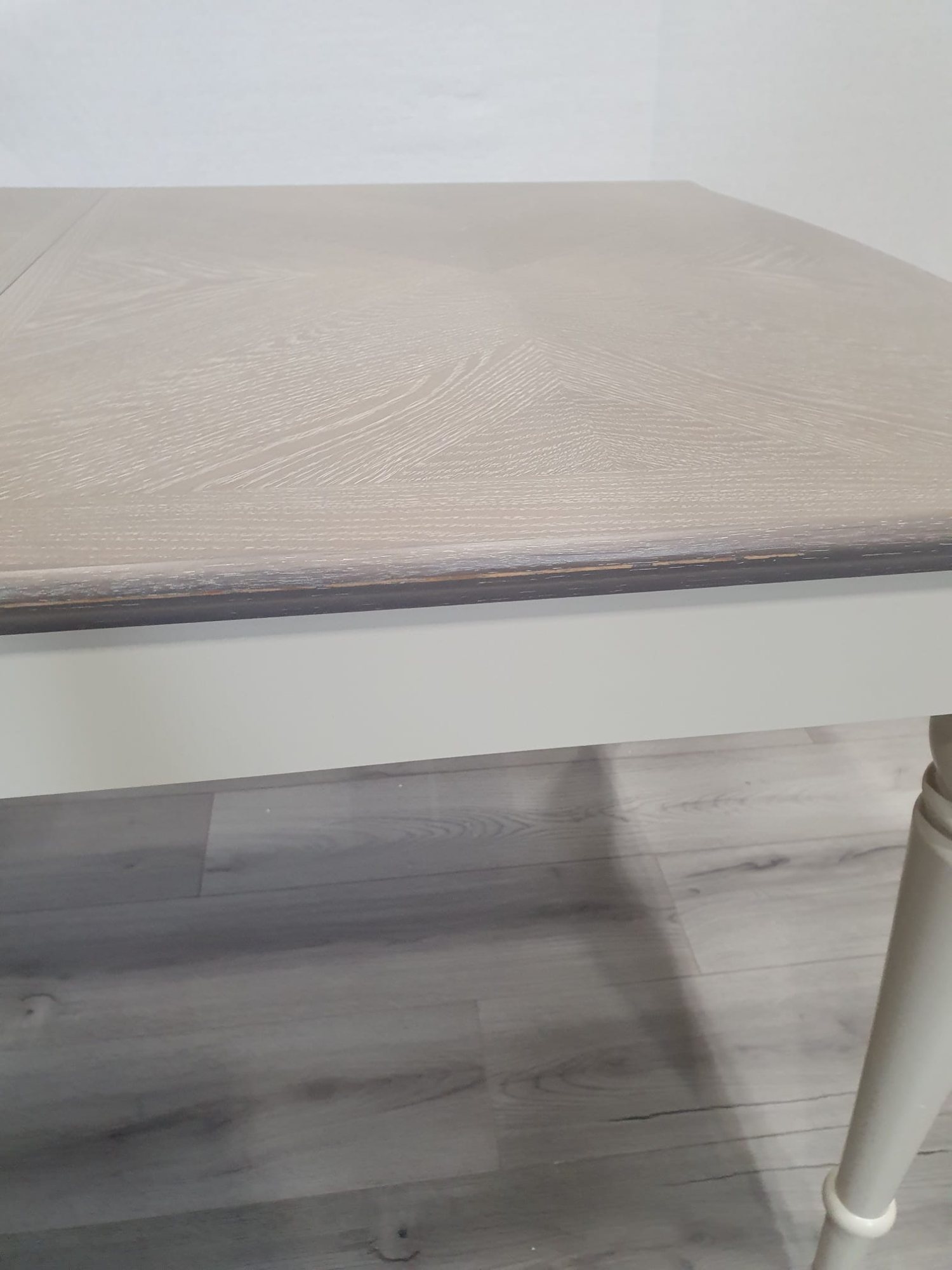 Montreux Grey Washed Oak & Soft Grey Table | 4-6 Seater - Bentley ...