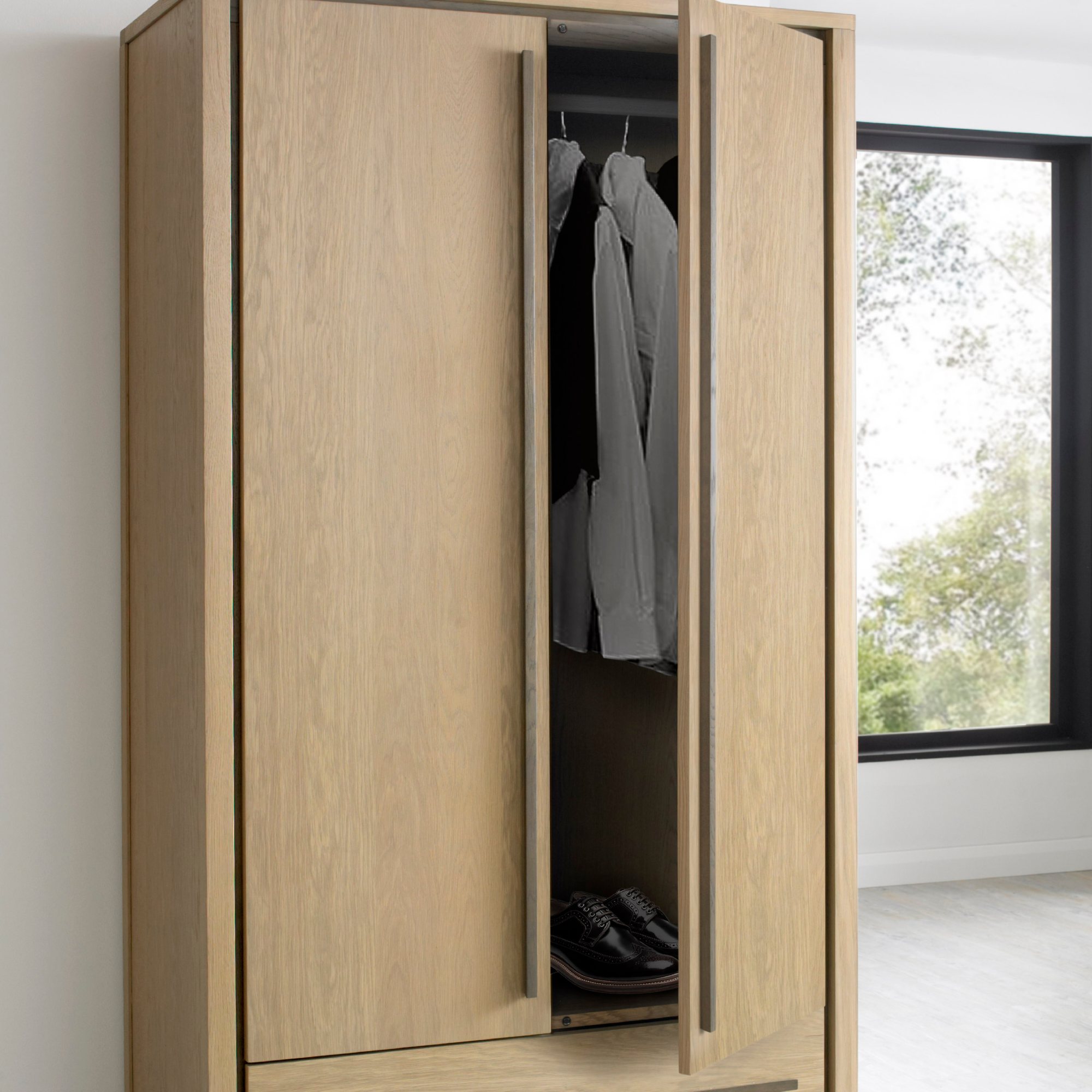 Rimini Aged Oak Long Replacement Handle - Bed Replacement Parts ...